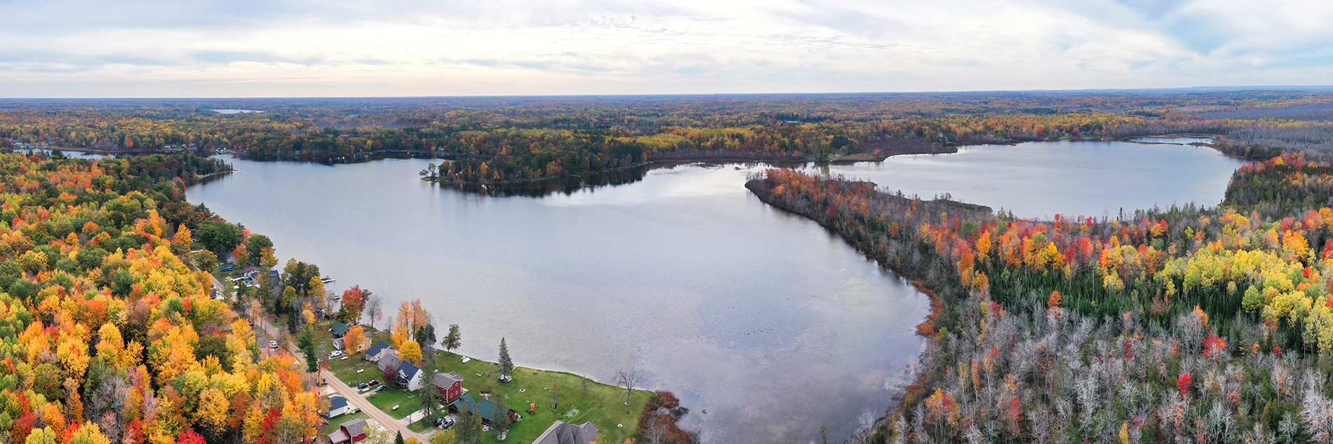 Ausable Lake (fall) 001 ~ Dyer Drone